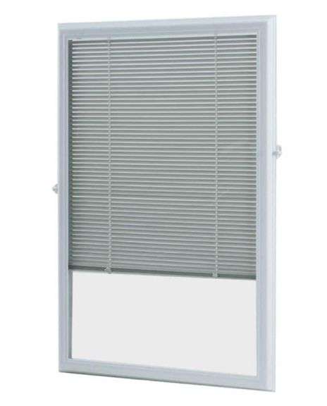ODL 22 in. x 36 in. Add-On Enclosed Aluminum Blinds in White for Steel ...