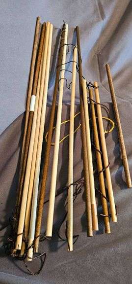 Varied Length Dowel Rods with String for Hanging - Metzger Property ...