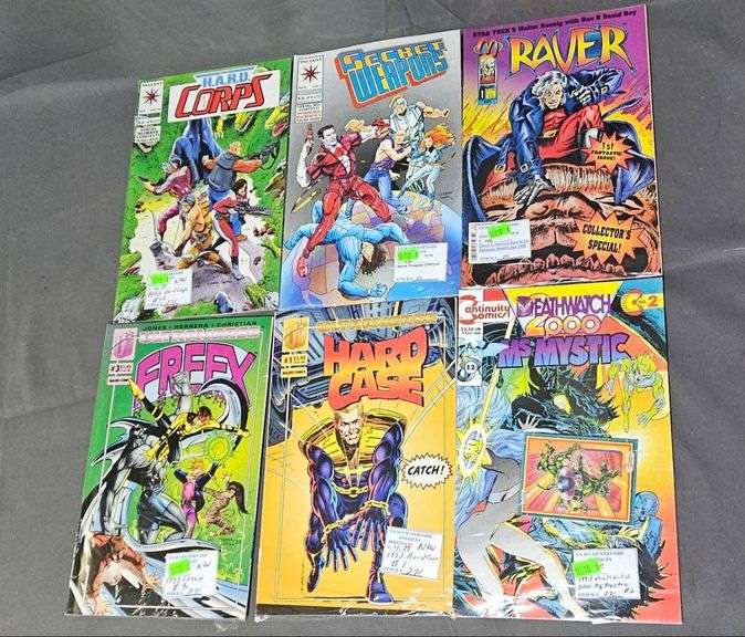 1993 Comic Books Featuring Titles from Valiant, Ultraverse, and ...