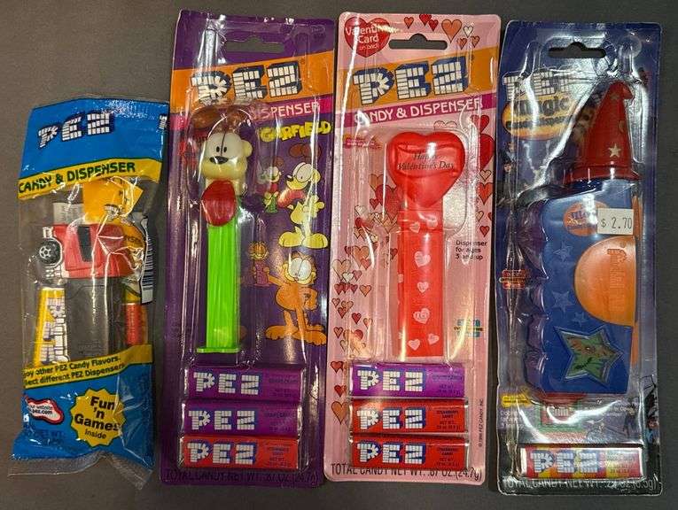 Set of 4 PEZ Candy Dispensers in Original Packaging - Metzger Property ...