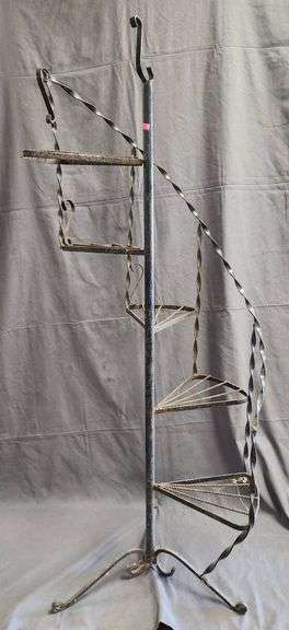 Metal Spiral Display Stand with Twisted Detailing 52″H x 20″W - Metzger ...