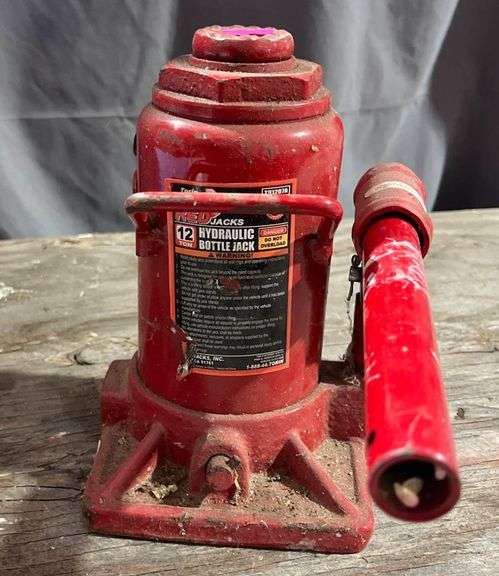 Big Red 12-Ton Hydraulic Bottle Jack - Metzger Property Services, LLC