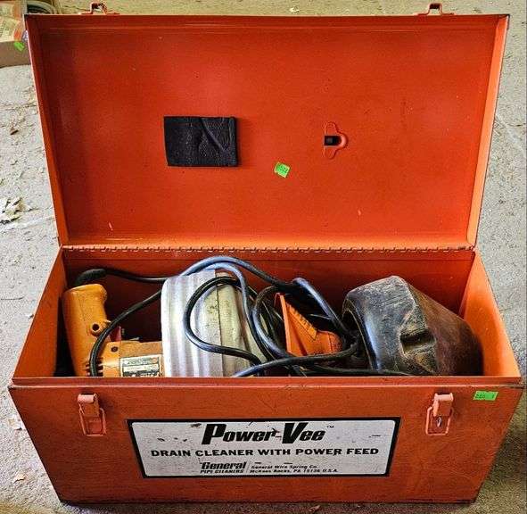Power-Vee Drain Cleaner With Power Feed By General Wire Spring Co ...