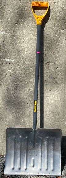 True Temper Aluminum Snow Shovel with Steel Handle and Plastic Grip ...
