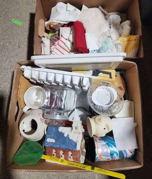 Household Items Including Linens, Kitchenware and Decorative Pieces ...