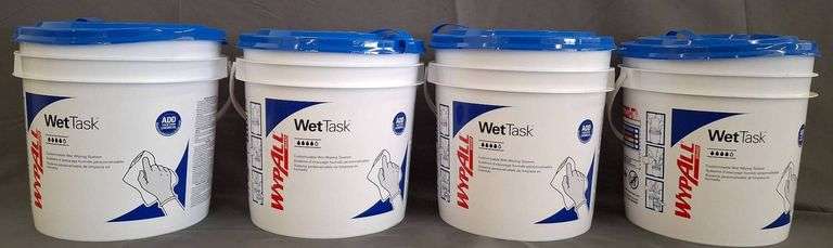 4 – WypAll WetTask Wiping System Buckets with Blue Lids - Metzger ...