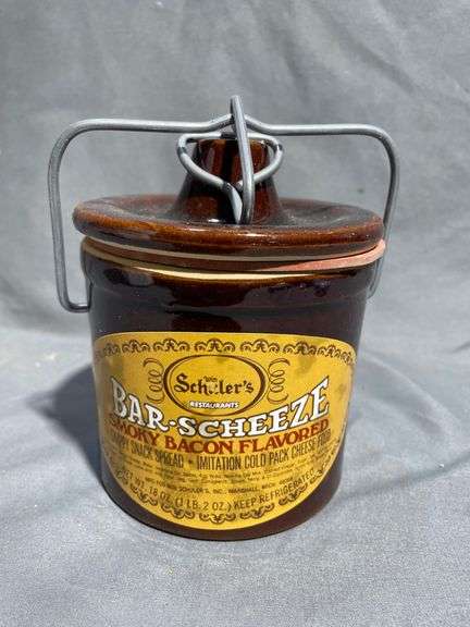 Brown Stoneware Cheese Crock with Wire Bale Closure, 4-Inch x 4-Inch ...