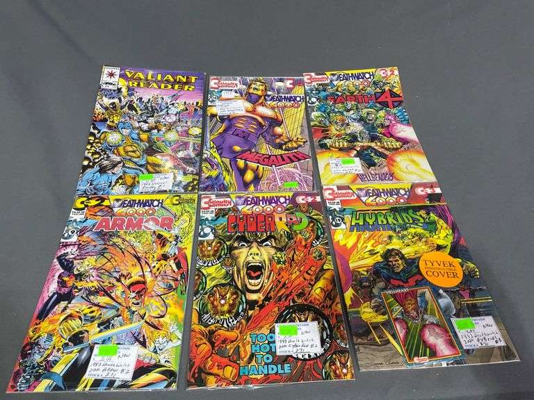 6 Deathwatch 2000 Comic Books by Continuity Comics with Valiant Reader ...