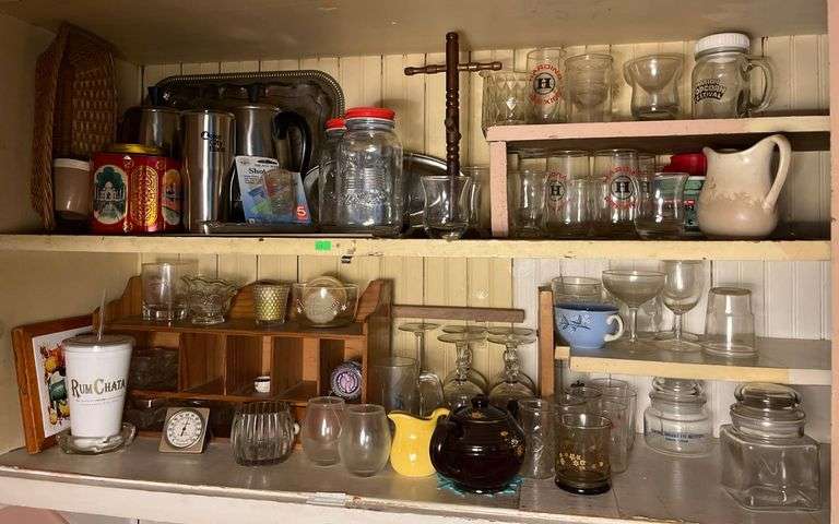 Glassware, Kitchen Items, and Drinkware With Small Accessories ...