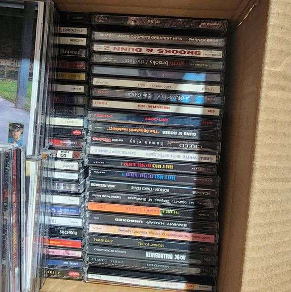 Mixed Compact Disc Music Albums and Accessories with Decorative Cross ...