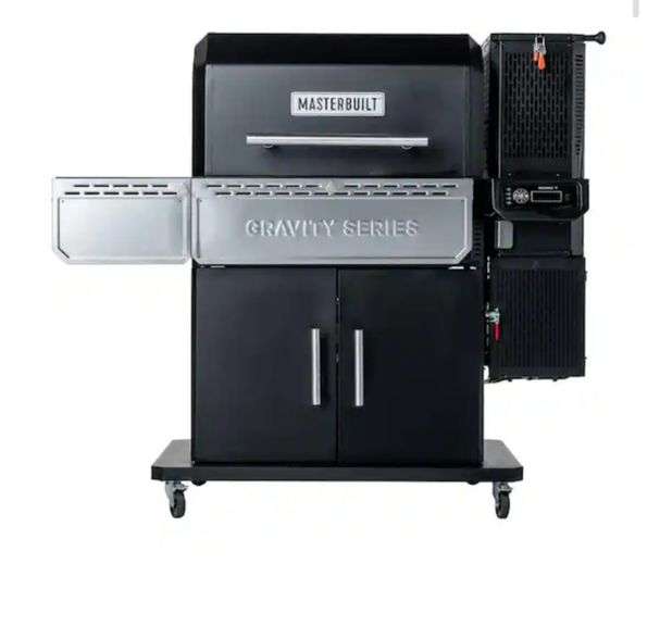 Masterbuilt Gravity Series Charcoal Grill Plus Smoker in Black 1150 sq ...