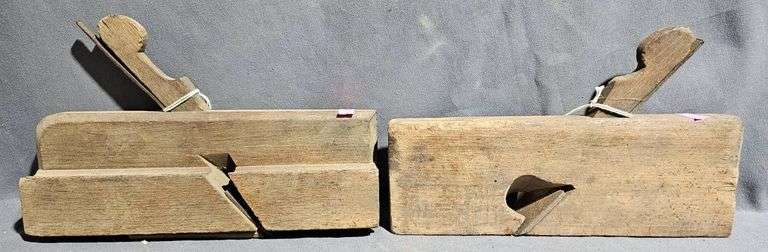 Set of Two Hand Planes with Metal Blades, 9.5″ L - Metzger Property ...