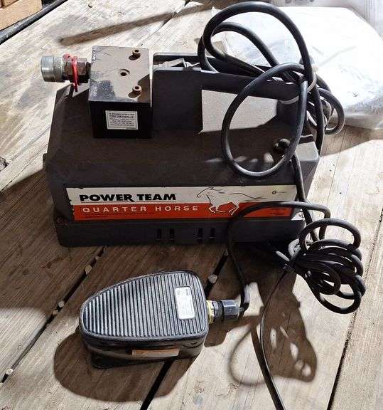 Power team quarter horse pump with foot control - Metzger Property ...