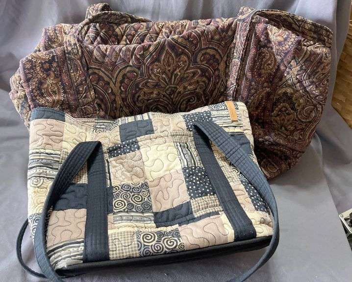 Quilted Vera Bradley Bag and Donna Sharp Patchwork Tote - Metzger Property Services, LLC