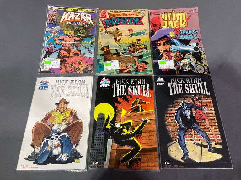 Comic Books Including Marvel, Charlton Comics, and First Comics 1972 ...