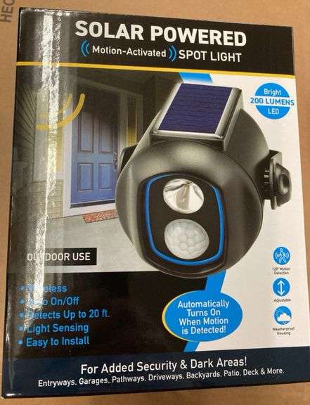 Solar Sentry Solar Powered Motion Activated Spot Light - Metzger ...