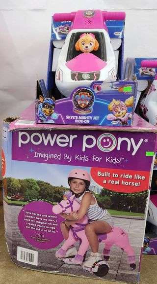 Skye’s Mighty Jet Ride-On and Power Pony Motorized Pony Toy Bundle ...