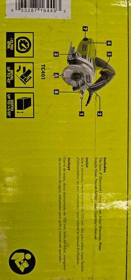 Ryobi Handheld Trim Saw and 14-Amp Rotary Tool Kit with Accessories ...