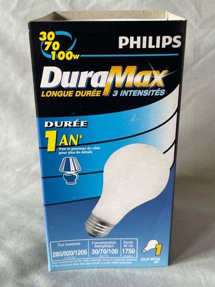 (24ct) Philips DuraMax Long Life 30/70/100W A21 3-Way Light Bulbs ...