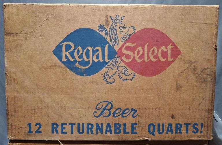 Two Beer Returnable Bottle Shipping Boxes: Regal Select and Lucky Lager ...