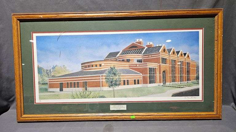 Framed Architectural Print by Wm. Kenneth Hopper 20.5″ x 38″ - Metzger ...