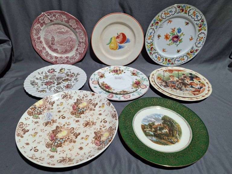 8 – Porcelain Plates with Varied Designs and Makers - Metzger Property ...