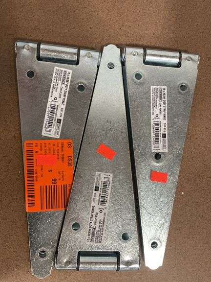 Everbilt 10 in. x 10 in. Zinc-Plated Heavy Duty Strap Hinge - Metzger ...