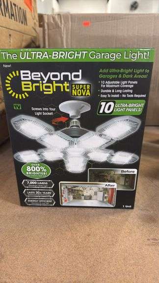 BEYOND BRIGHT 60-Watt Ultra Bright LED Light Bulb 6500K with 10 ...