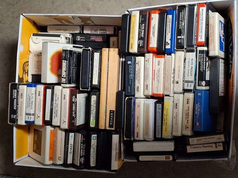 8-Track Cartridges Including Elvis Presley and Various Artists ...