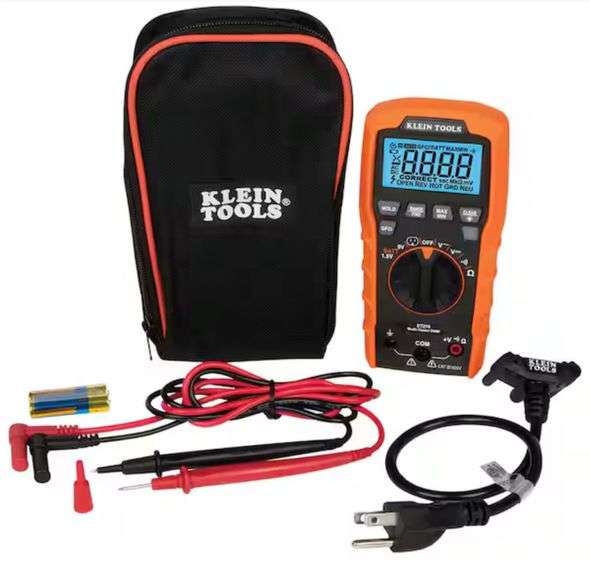 Klein Tools Digital Multi-Tester with Receptacle Tester (Standard/GFCI ...