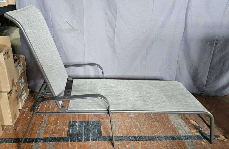 StyleWell Reclining Chaise Lounge Chair with Metal Frame - Metzger ...