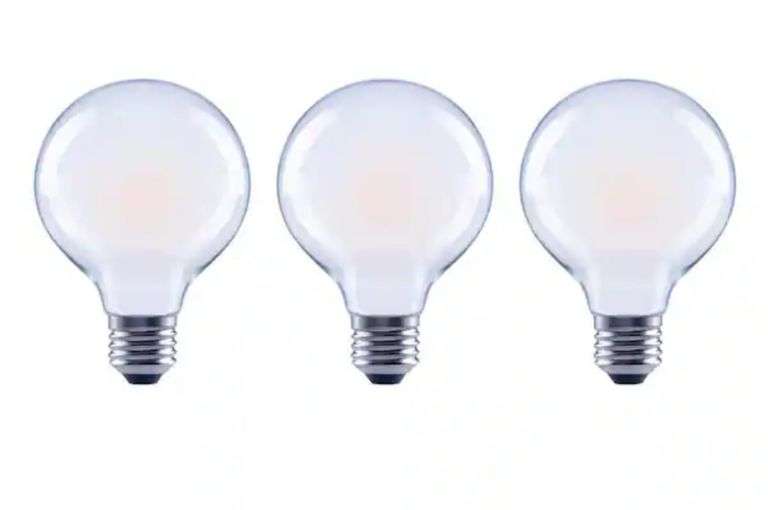 EcoSmart 40-Watt Equivalent G25 Dimmable ENERGY STAR Frosted Glass ...