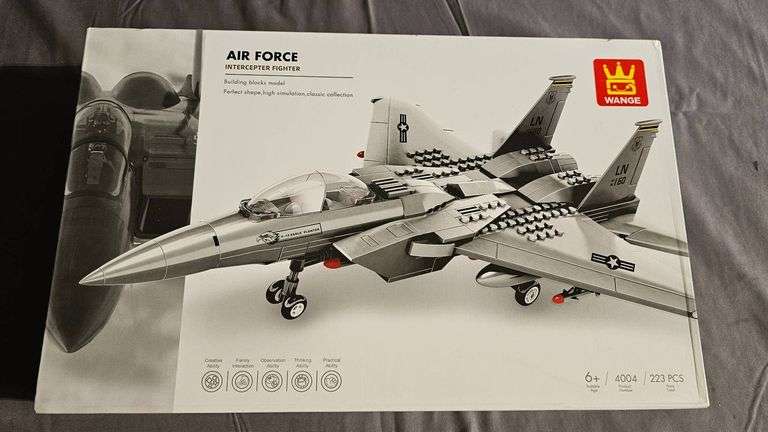 Wange Air Force Fighter Building Set with 223 Pieces - Metzger Property ...