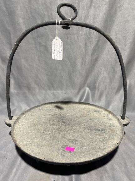 Cast Iron Open Hearth Griddle with Handle, 12.5” Diameter - Metzger ...