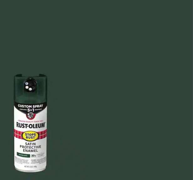 Rust-Oleum Stops Rust 12 oz. Custom Spray 5-in-1 Satin Hunter Green ...