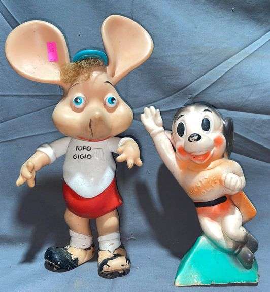 1963 Maria Perego Topo Gigio and 1958 CBS Mighty Mouse Figurines ...