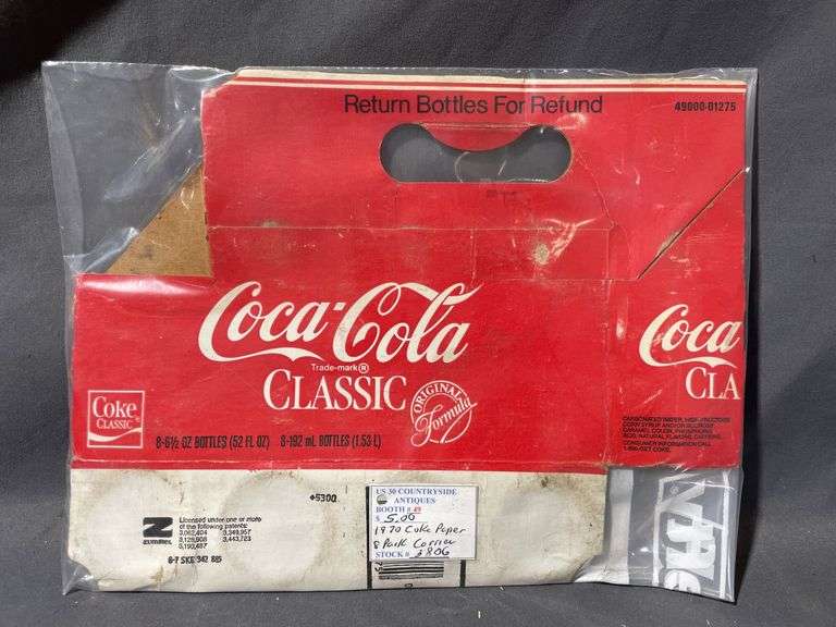 Coca-Cola Wood Crate with Branded Cardboard Inserts 18”x12”x5 ...