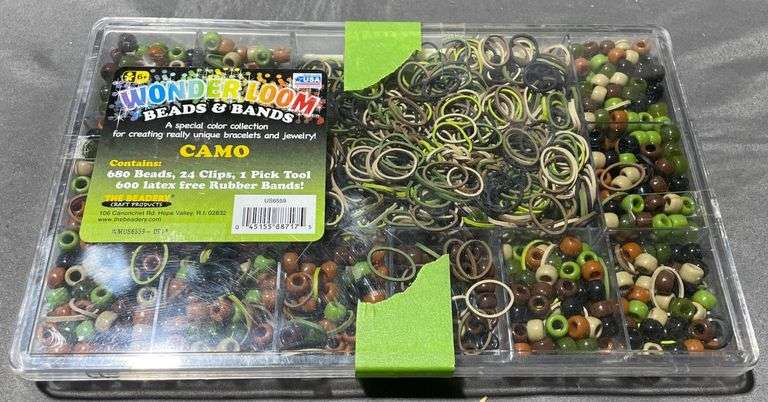 Wonder Loom Beads and Bands Kit with Rubber Bands, Beads and Clips ...