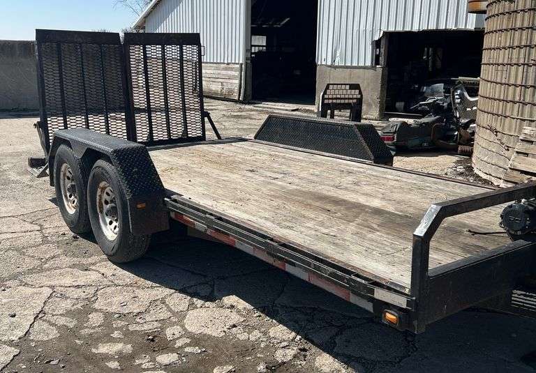 2003 Corn Pro Flat Bed Trailer, 14’ Bed, 12,000# Cap, Newer Tires ...