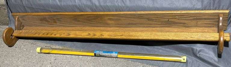 Wood Wall Shelf with Curved End Supports 60″ - Metzger Property ...