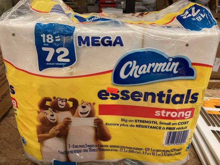 Charmin Essentials Strong Toilet Paper Rolls (18-Mega Rolls) - Metzger ...