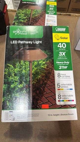 Feit Electric OneSync Landscape 40 Lumens Bronze Solar Integrated LED ...