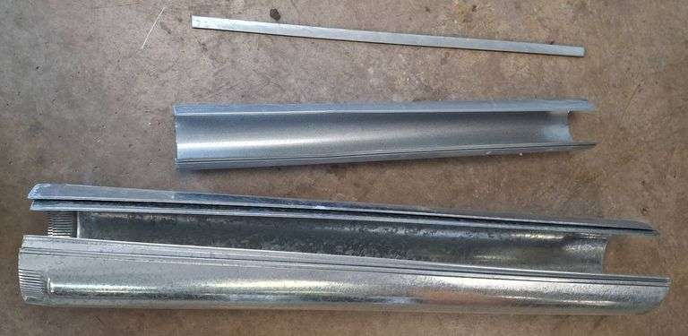 Snappy 8-Inch Round Galvanized Steel Snap-Together Duct Pipes, 5-Foot ...