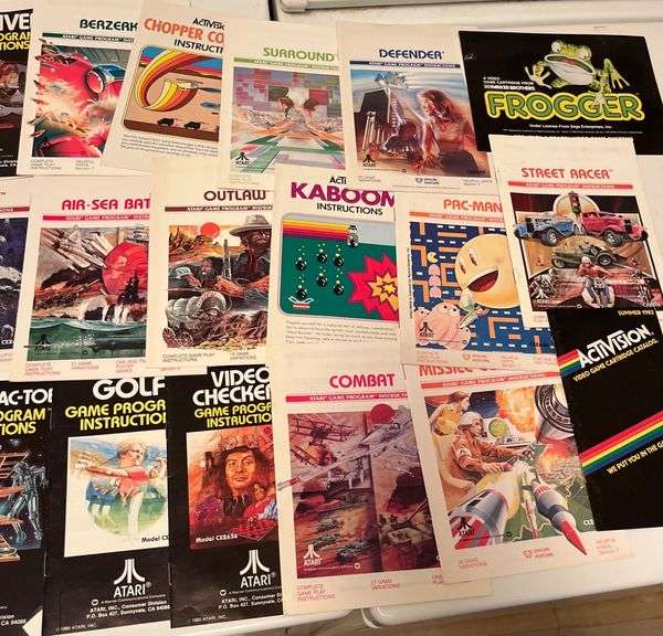 Atari Game Manuals, Catalogs, and Instruction Booklets - Metzger ...