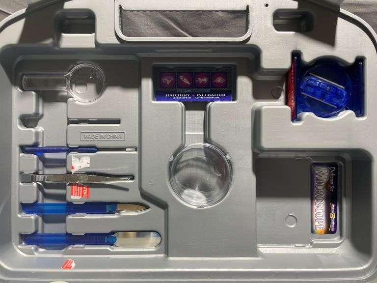 Micro-Science Deluxe Microscope Set with Accessories in Carry Case ...