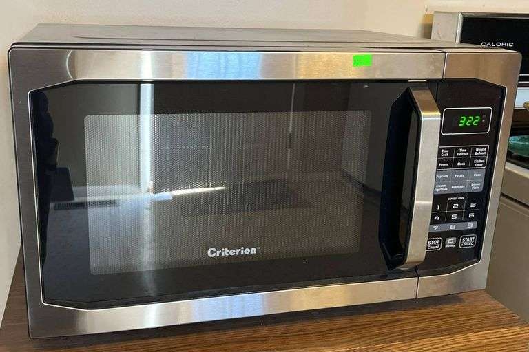 Criterion Stainless Steel Countertop Microwave Oven, 21 1/2x16x13 ...