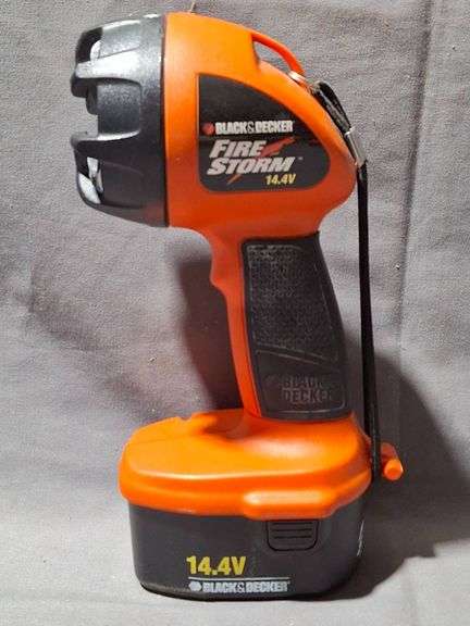 Black & Decker Firestorm 14.4V Cordless Drill and Flashlight Set with ...