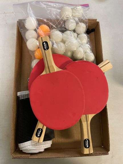 Table Tennis Set with Paddles, Balls, and Net Assembly - Metzger ...