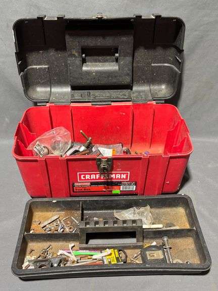 Craftsman Plastic Tool Box with Assorted Tools and Hardware - Metzger ...
