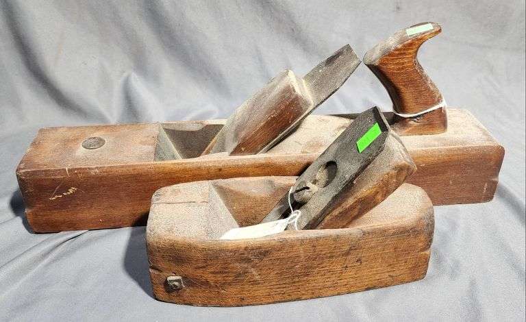 Two Wood Hand Planes with Steel Blades - Metzger Property Services, LLC
